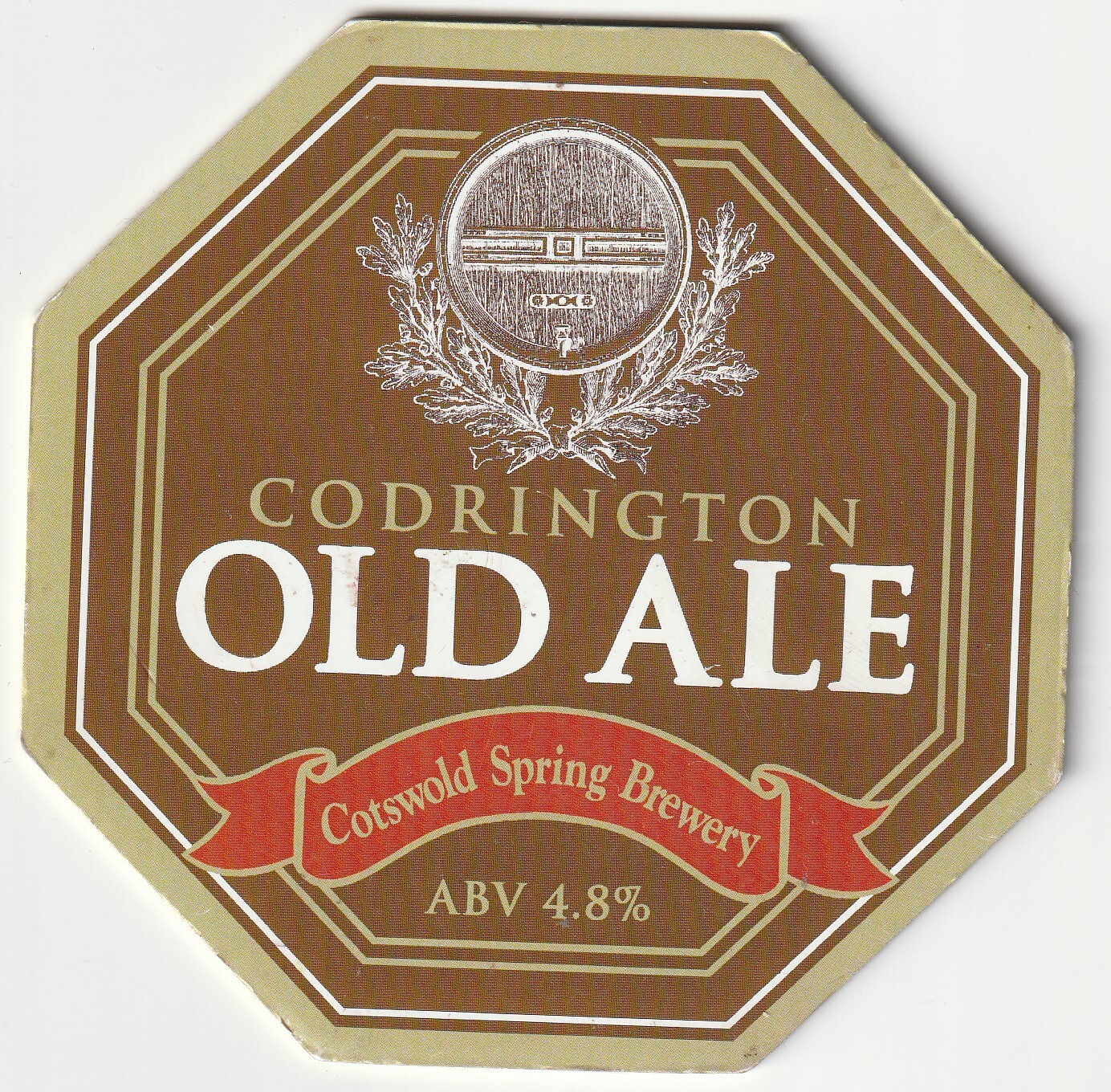 USED PUMP CLIP FRONT - COTSWOLD SPRING BREWERY - CODRINGTON OLD ALE ...
