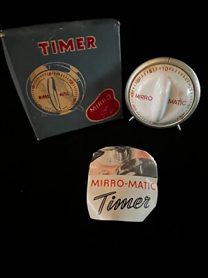 Vintage Mirro Aluminum Kitchen Timer Original Box MCM Atomic Retro | eBay