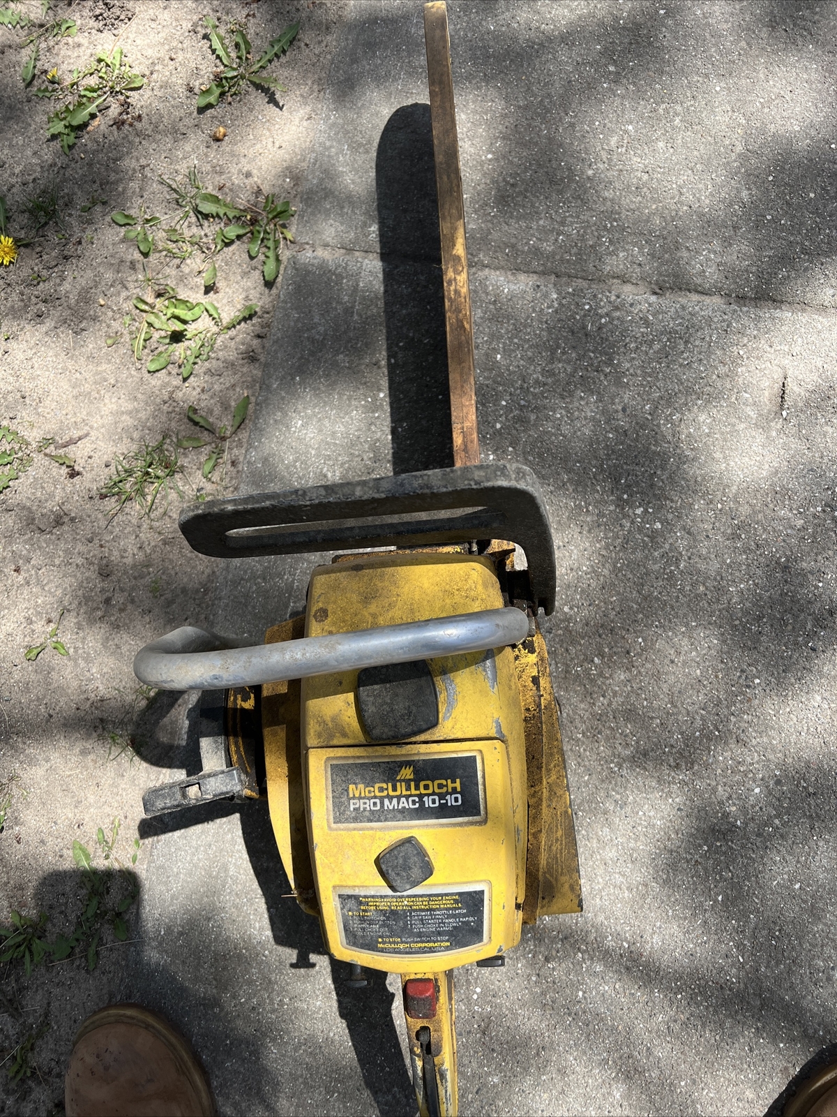 VINTAGE COLLECTIBLE MCCULLOCH MAC 10-10A CHAINSAW WITH 16" BAR | eBay