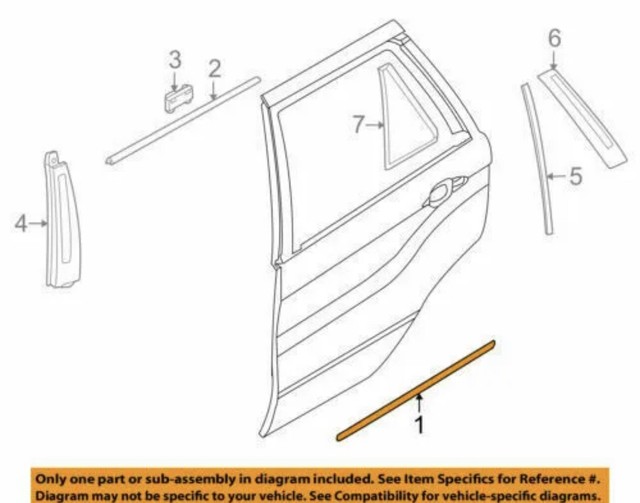 BMW 51137903859 Genuine OEM Factory Original Body Side MLDG for sale ...