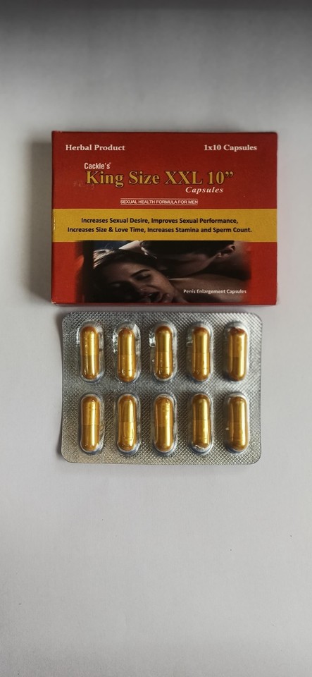 Herbal Male Vitality Capsules XXL 10" Men’s Performance & Stamina ...