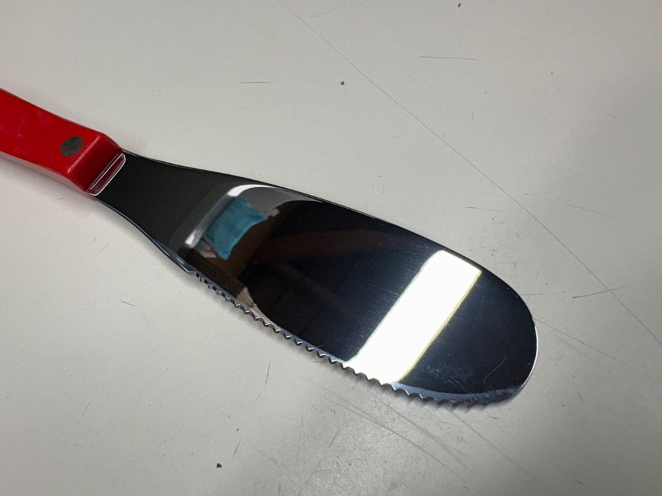 CUTCO RED HANDLE 1768 SPREADER SPATULA KNIFE USA NICE CONDITION | eBay