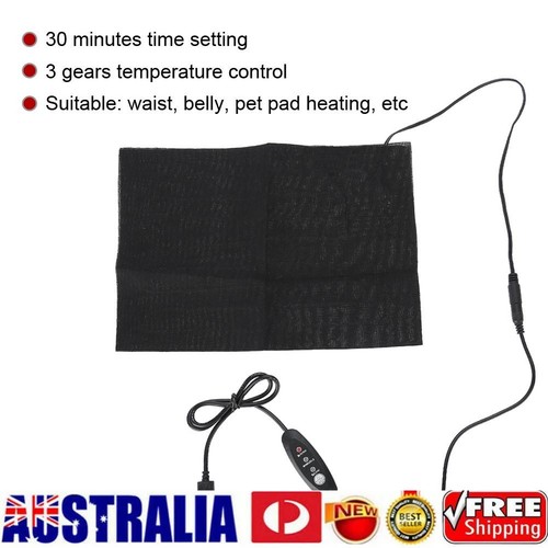 Waist & Belly Electric Cloth Heating Pad USB Charge 60cm x 30cm Warm ...