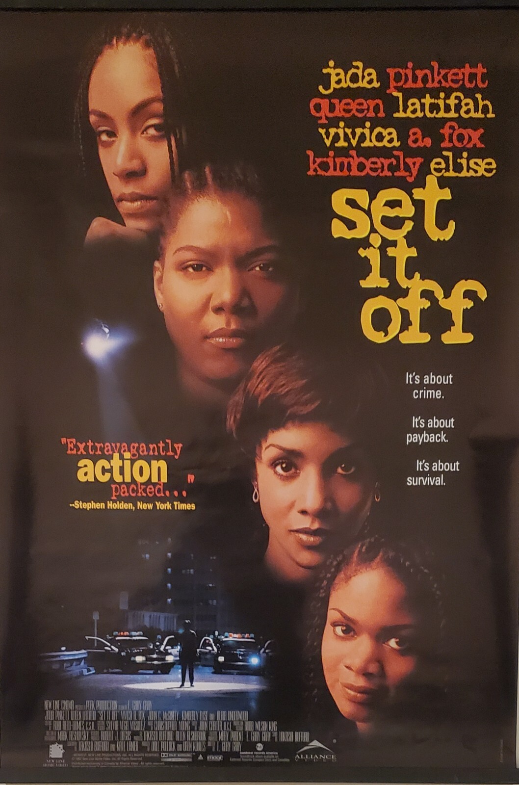 Set it Off 1996 Original Video Store Movie Poster Sports Crime/Action ...