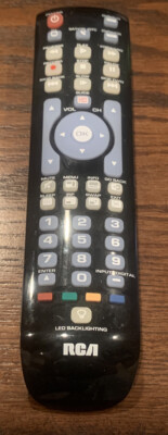 RCA RCRN04GR Universal Remote Control 4-Device LED Backlit Keyboard ...