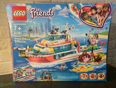 * New LEGO 41381 Friends Rescue Mission Boat 908pcs Fast Shipping Last ...