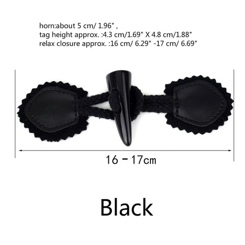 4 Pairs Horn Toggle Button Coat Jacket Cardigan Sew Fastener Knitwear ...