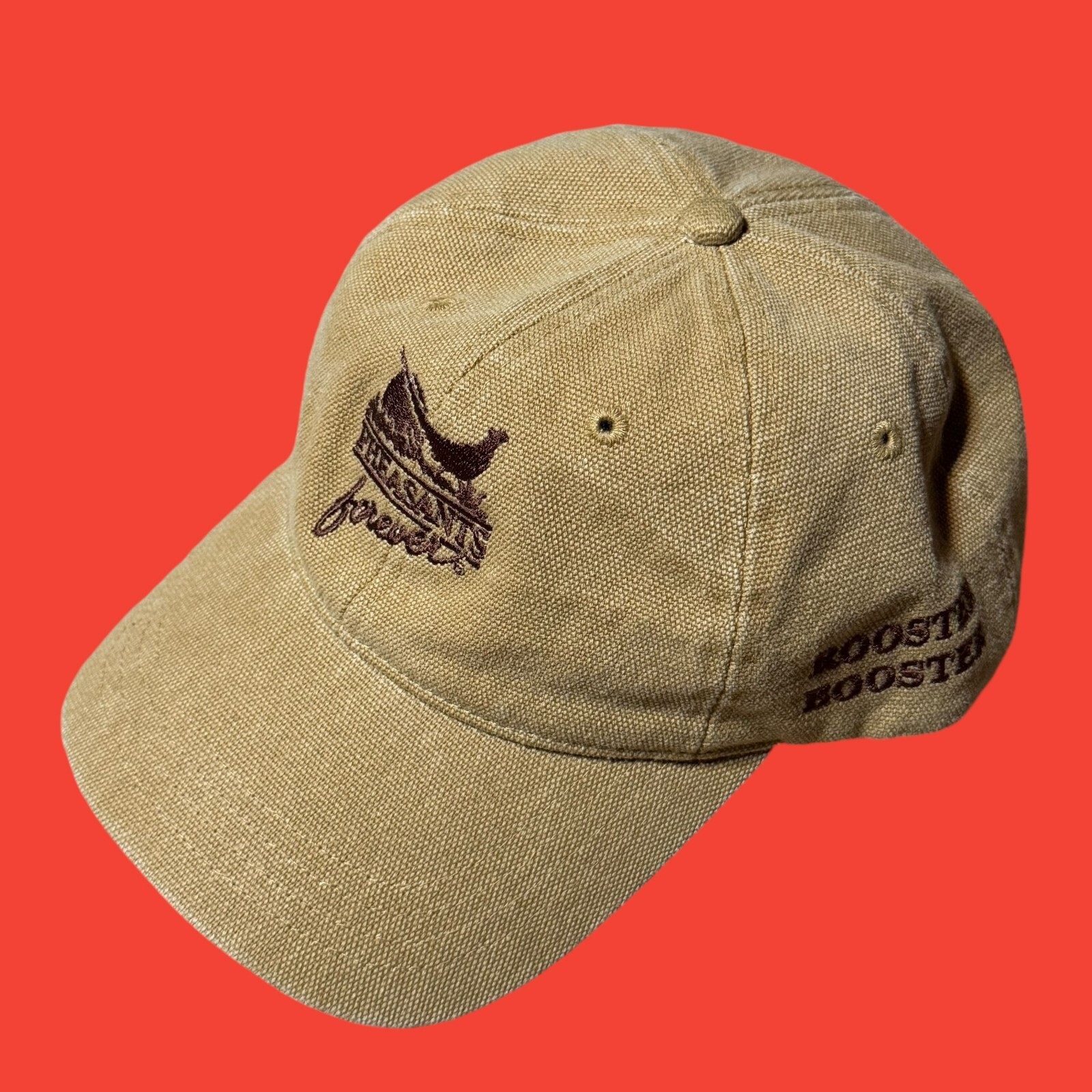 Pheasants Forever Rooster Booster Hat Embroidered Tan… - Gem