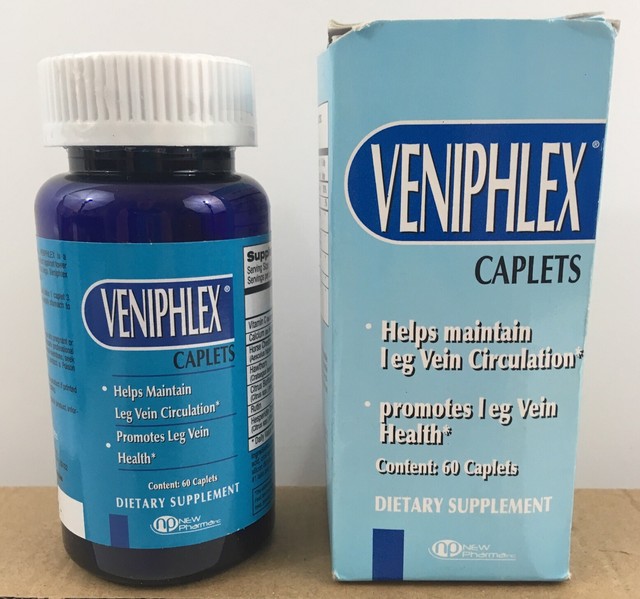 Veniphlex Leg Vein Circulation Prevent Spider Veins 60 Caplets for sale ...