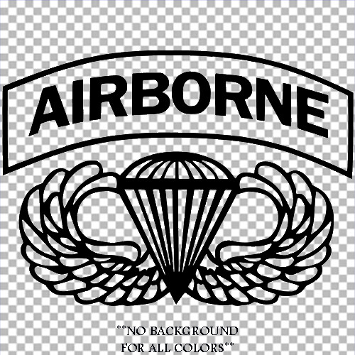 US ARMY Airborne Jump Wings sticker VINYL DECAL Star Military United ...