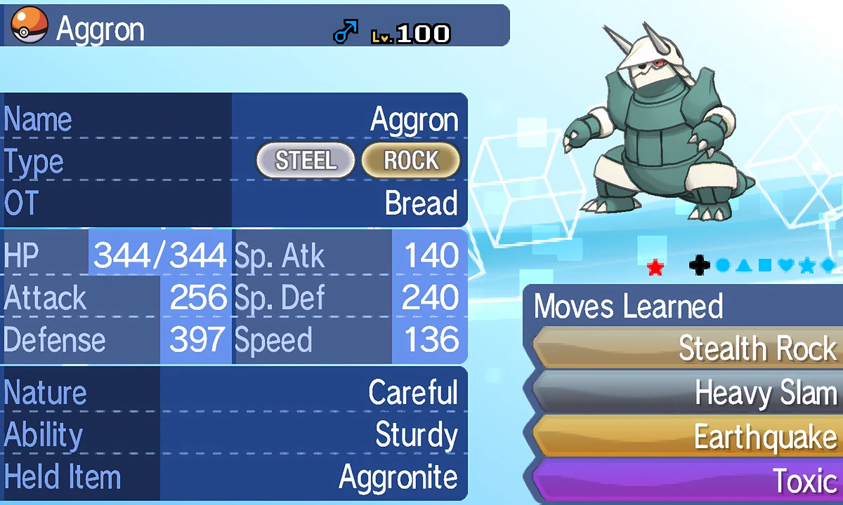Shiny Aggron Pokemon X