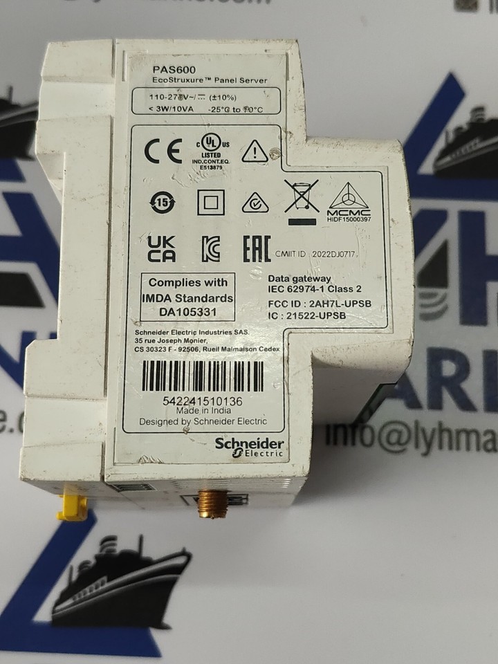 SCHNEIDER ELECTRIC PAS600 PANEL ECOSTRUXURE PANEL SERVER | eBay