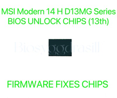 MSI Modern 14 H D13MG Series, ADMIN NO PASSWORD FIRMWARE BIOS CHIP | eBay