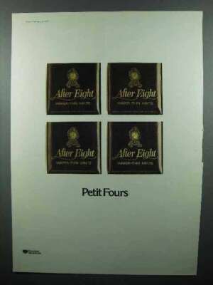 1977 After Eight Wafer-Thin Mints Ad - Petit Fours | eBay