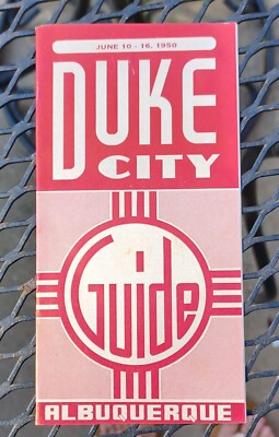 1950 Duke City Albuquerque New Mexico Travel Guide Brochure Booklet VTG ...