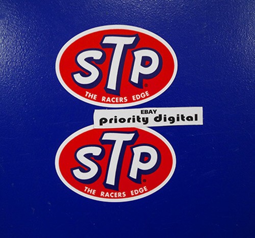 2x STP Oil Decals stickers Sponsor Racers Edge Drag Racing NASCAR INDY ...