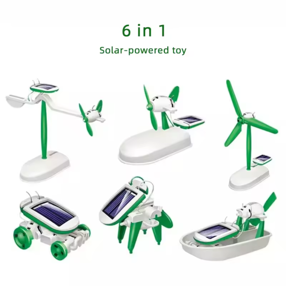 Toy Solar Kit: STEM Toy Robot Kits 6 in 1 Educational Solar Kit | eBay