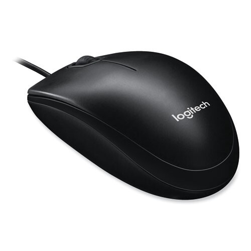 Logitech M100 Corded Optical Mouse, USB 2.0, Left/Right Hand Use, Black ...