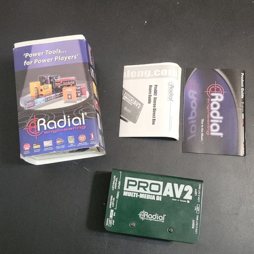 Radial Engineering Pro-AV2 Passive DI Multi Media DI Direct Injection ...