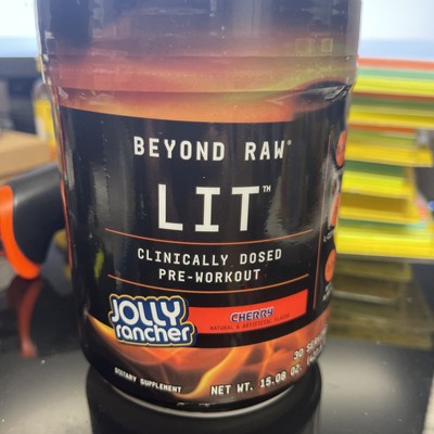 Beyond Raw LIT Pre-Workout Jolly Rancher Cherry 30 Servings SEALED | eBay
