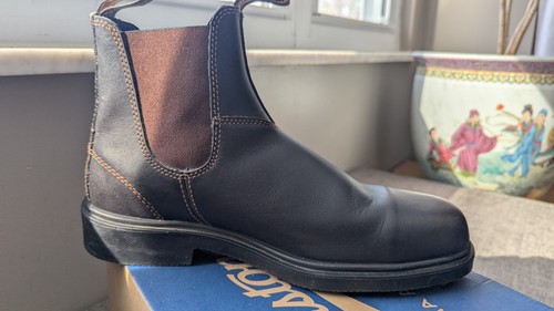 BLUNDSTONE #062 STOUT BROWN CHELSEA Men's 9 US Dress Boot | eBay