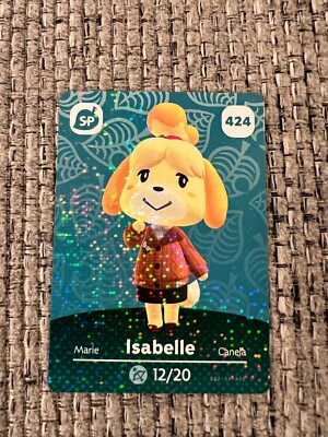 Nintendo Animal Crossing Amiibo card 424 Isabelle - new authentic ...