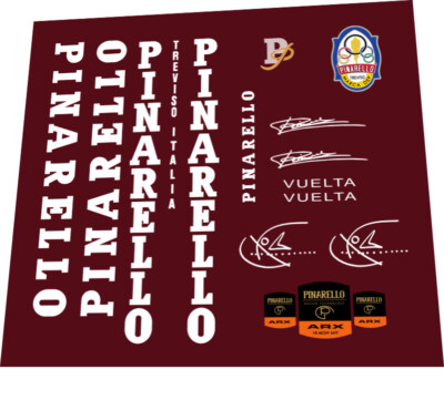 PINARELLO VUELTA FRAME DECAL SET WHITE | eBay.de