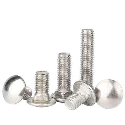M4 M5 M6 CARRIAGE BOLTS CUP SQUARE DOME HEAD SCREWS BOLT A2 STAINLESS ...