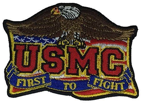 USMC FIRST TO FIGHT W/ AMERICAN EAGLE CUTOUT PATCH MARINE CORPS SEMPER FIDELIS | eBay