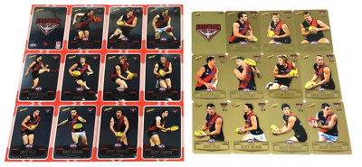 2012 SELECT AFL CHAMPIONS LASER STICKERS + GOLD CARD TEAM SET(12+12 ...