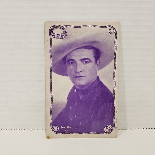 Tom Mix Exhibit Arcade Cowboy Western Hollywood Actor Card Postcard ...