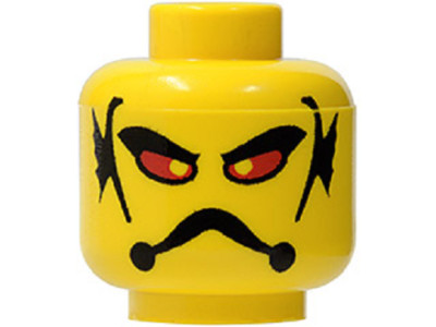 LEGO Minifigure Head Fish with Gills Alien Red Eyes Sea Monster Manta ...