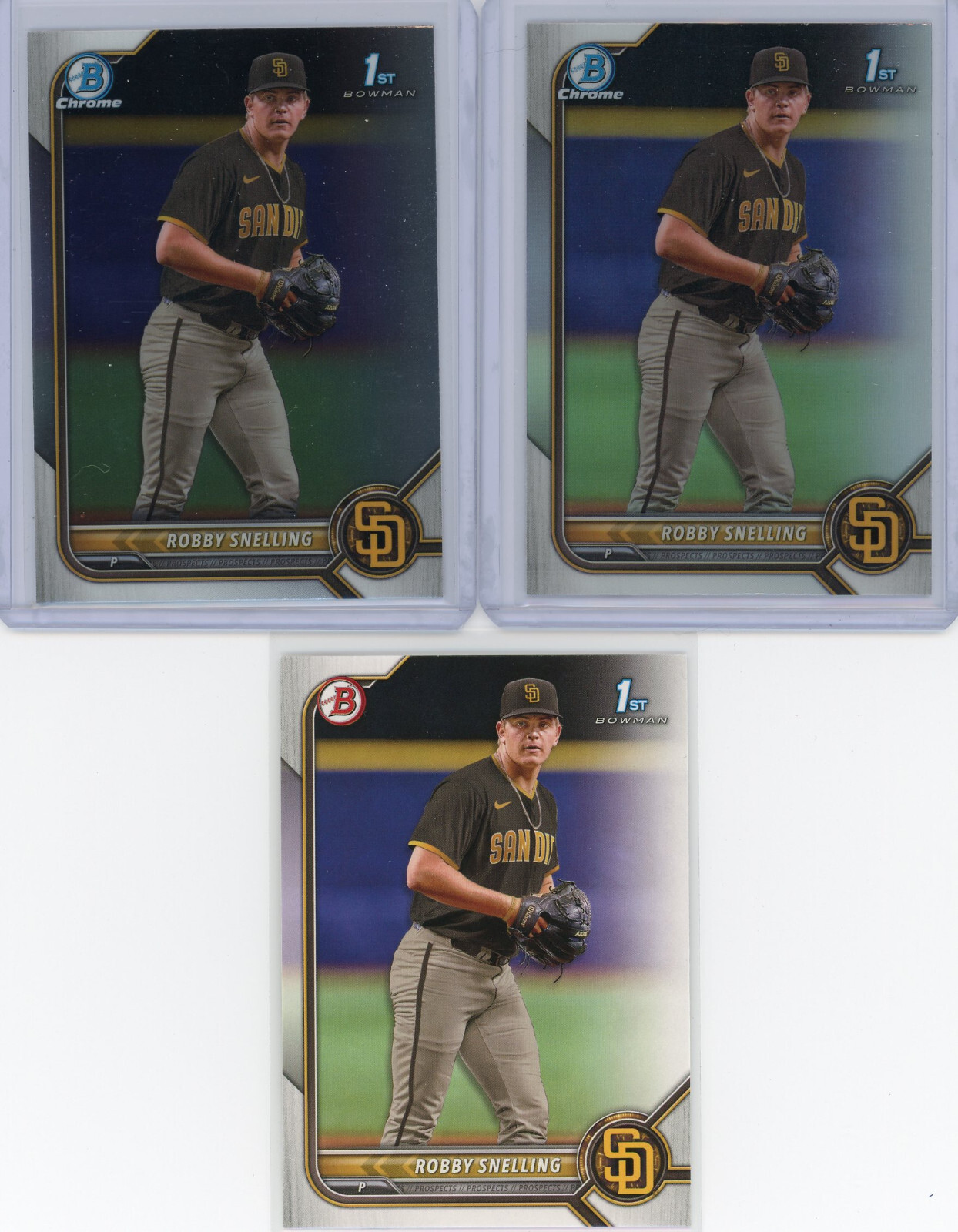 2022 Bowman Draft Robby Snelling 1st Bowman 3 Card Lot | eBay