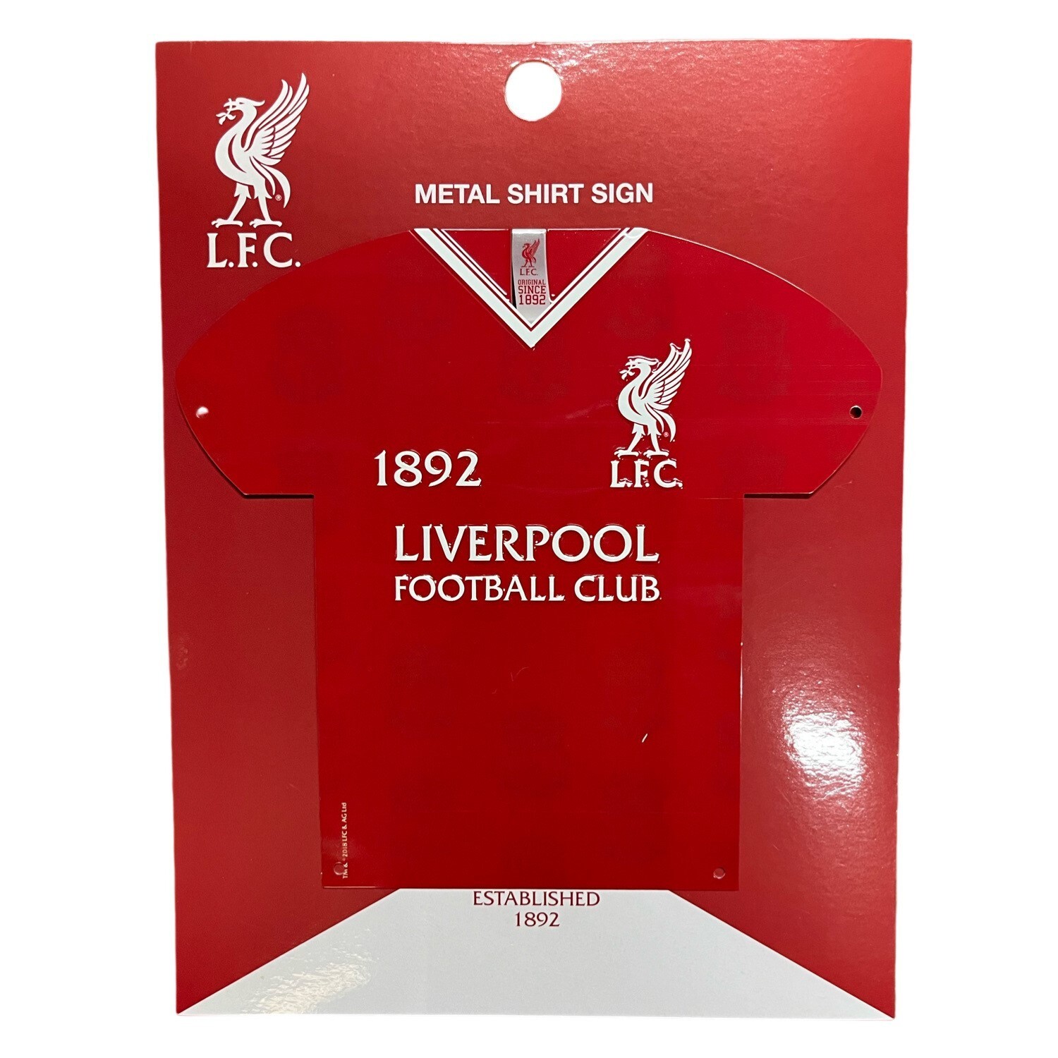 Liverpool FC Official Metal Shirt Sign Liverbird LFC Gift | eBay UK