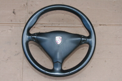 97-05 Porsche 996 986 Boxster 3 Spoke Steering Wheel Black Automatic ...