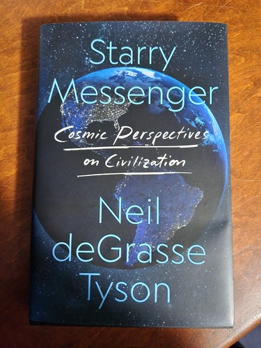 NEIL DEGRASSE TYSON SIGNED STARRY MESSENGER SIGNED BOOK ASTROPHYSICIST ...