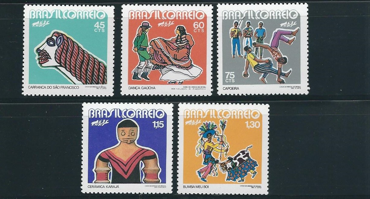 BRAZIL 1972 BRAZILIAN FOLKLORE (Scott 1234-38) VF MNH | eBay