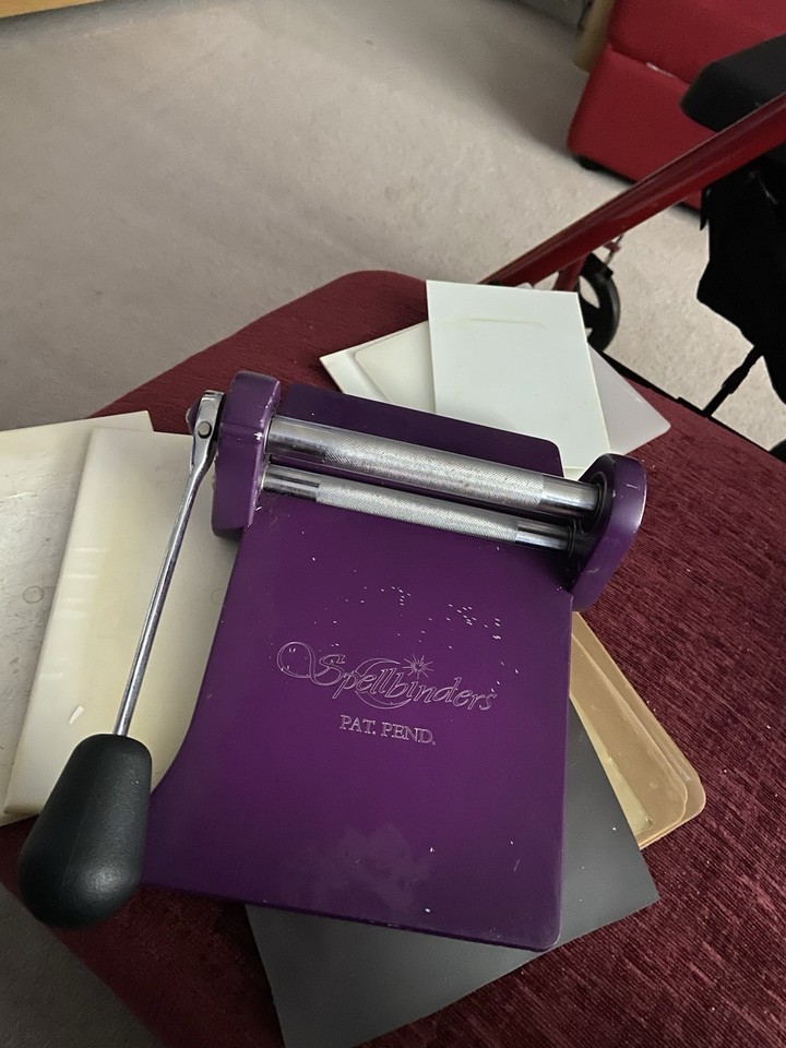 Spellbinder Wizard Die Cutting Machine With Cut And Emboss Plates | eBay UK