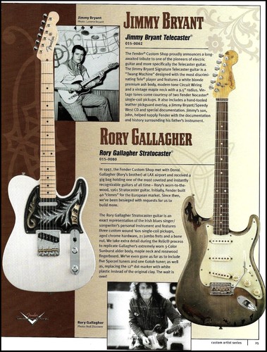 Fender Jimmy Bryant Telecaster Rory Gallagher Stratocaster guitar ...