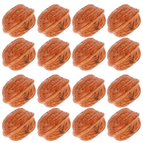 30 Pcs Walnut Model Nuts Decoration Faux For Crafts Realistic ...