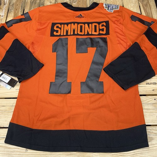 🏒 Flyers #17 Wayne Simmonds 2019 Stadium Series Jersey 52 Adidas Orange ...