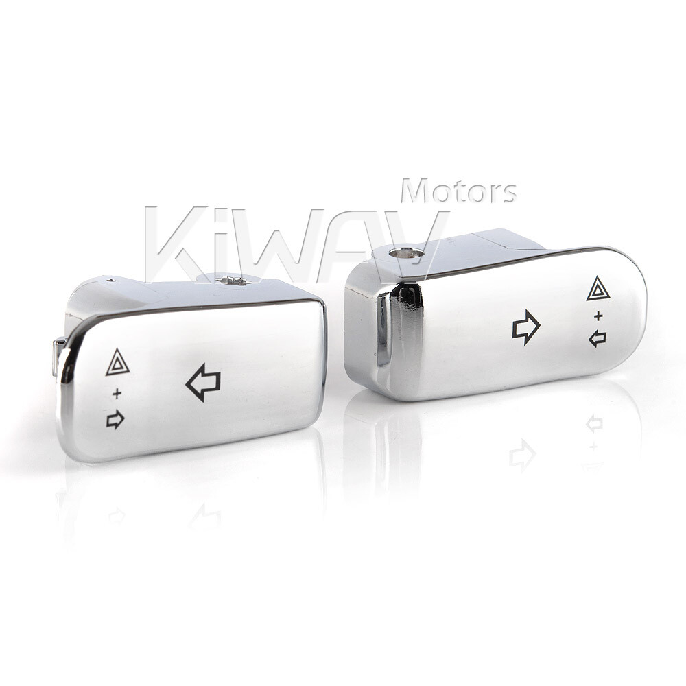 KiWAV Turn Signal Switch Extension Extender Cap Chrome (ABS) for '96 ...