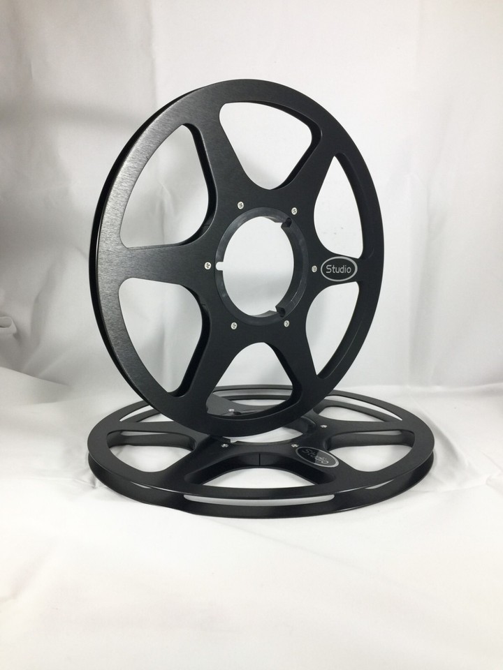 ONE PAIR New 10.5" Anodized Aluminum metal Reels Black | eBay