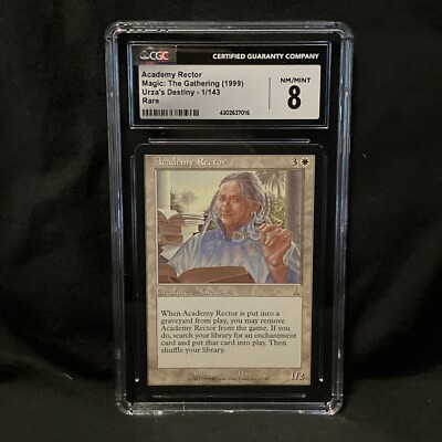 Academy Rector Urza’s Destiny NM/Mint CGC (7016) Grade 8 Magic the ...