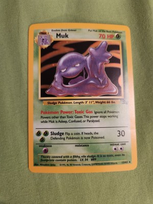 Pokémon TCG Muk Fossil 13/62 Holo Unlimited Holo Rare | eBay
