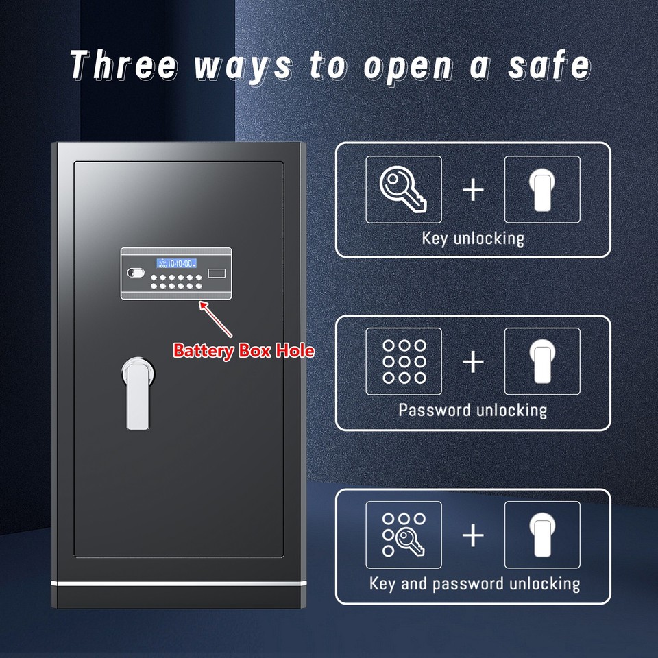 Large Safe Box,Built-in Drawer Home and Office Security Safe For ...
