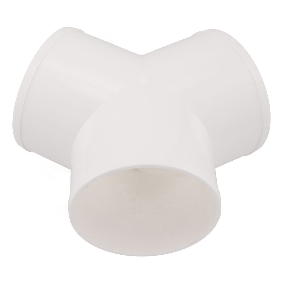 PVC Y Shape Ducting Splitter Connector for Extractor Fans Range Hood ...