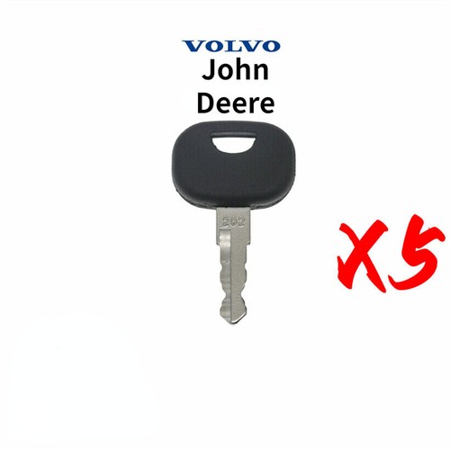 5pcs 202 Keys Fits John Deere Volvo Heavy Equipment Wheel Loader ...