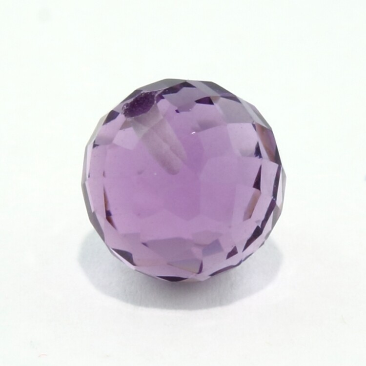 BRAZILIAN AMETHYST 8 MM CHECKERBOARD BALL CUT HALF DRILLED ALL NATURAL ...