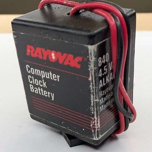 Rayovac Computer Clock Battery 840 4.5V Alkaline Untested Vintage PC ...